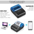 BIMZUC POS-5805DD Portable Mini 58mm Wireless USB Thermal Printer for ...