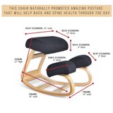 Luxton Home Ergonomic Chair Work from Home Posture Chair with Extra ...