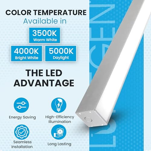 4ft. LED Color Tunable Up/Down Linear Light - 50W - 3000K/4000K/5000K ...