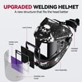 ARCCAPTAIN Lightweight Welding Helmet with True Color, 1/1/1/1 Optics ...