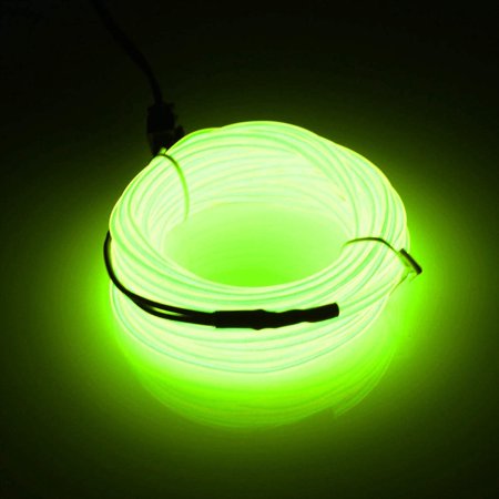 EL Wire with Battery Pack 15ft / 5M Super Bright Light Neon Tube Neon ...