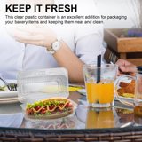 MT Products Plastic Hot Dog Container with Lid 6.5" x 2.75" x 2.6 ...