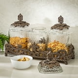 The GG Collection Acanthus 3 Piece Kitchen Canister Set - Walmart.com