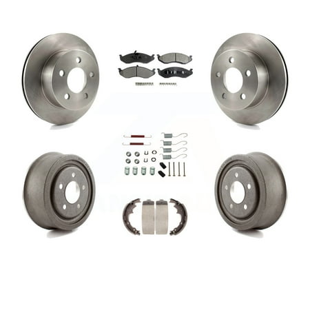 Transit Auto - Front Rear Disc Brake Rotors Ceramic Pads And Drum Kit ...