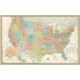 32x50 RMC Classic United States USA Wall Map Framed Edition - Black ...