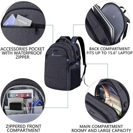 KROSER Laptop Backpack 15.6 Inch Ultra Light Computer Backpack Stylish ...