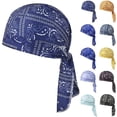 GrmtClth Cooling Do Rags Sweat Wicking Caps Doo Rags Large Motorcycle ...