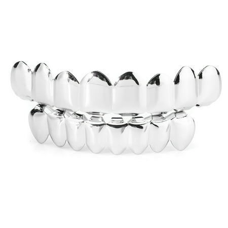 Hip Hop Rapper Plated Teeth Jewelry Decor Halloween Joker Gold Silver ...