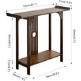 End Table C Shape with Charge Station, Tilting Top Side Table with ...