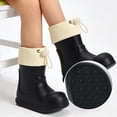 Angala Girls Rain Boots Mid Calf Solid Waterproof Lightweight ...