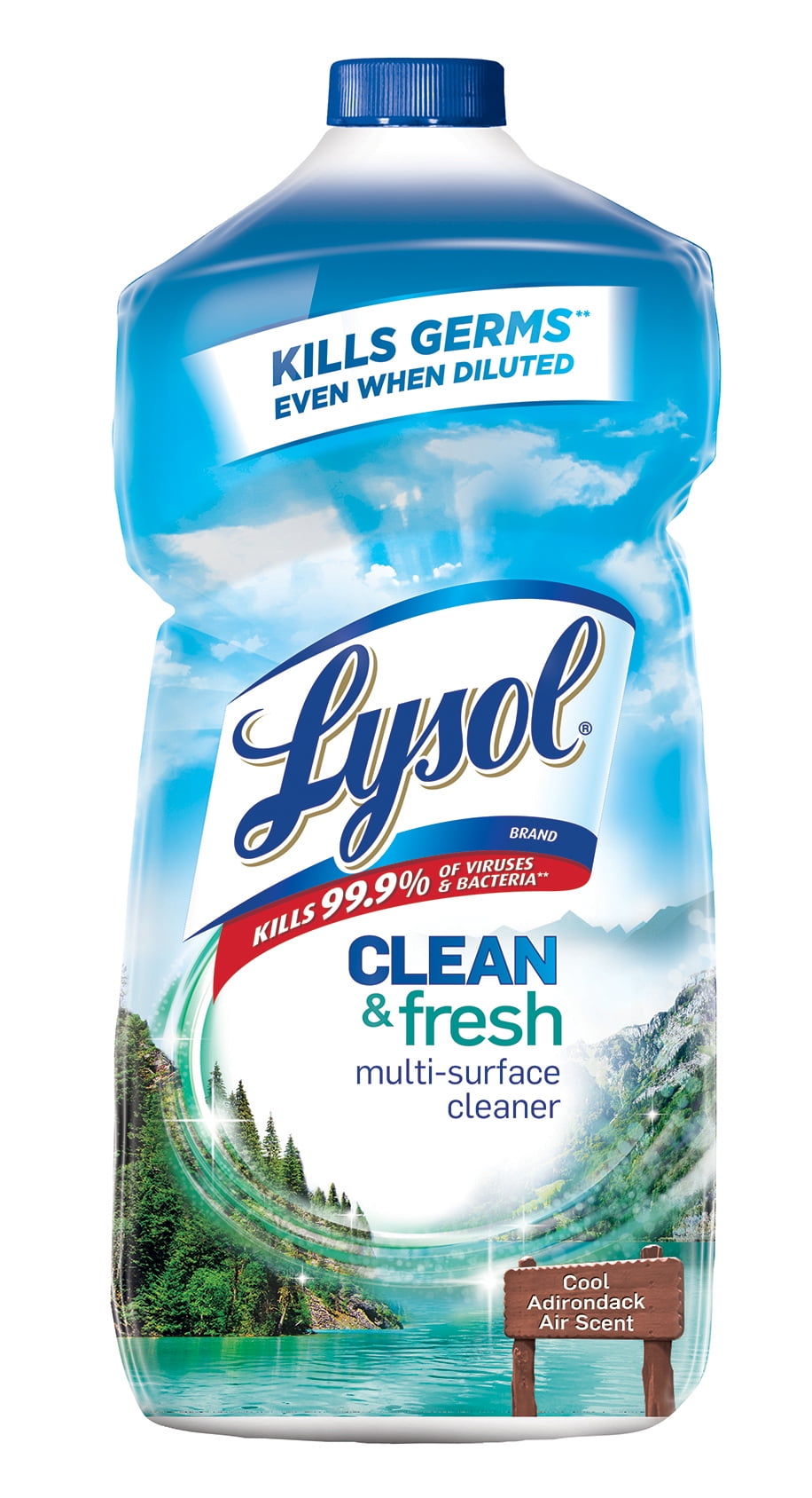 Lysol Clean & Fresh Multi-Surface Cleaner, Cool Adirondack Air, 40oz ...
