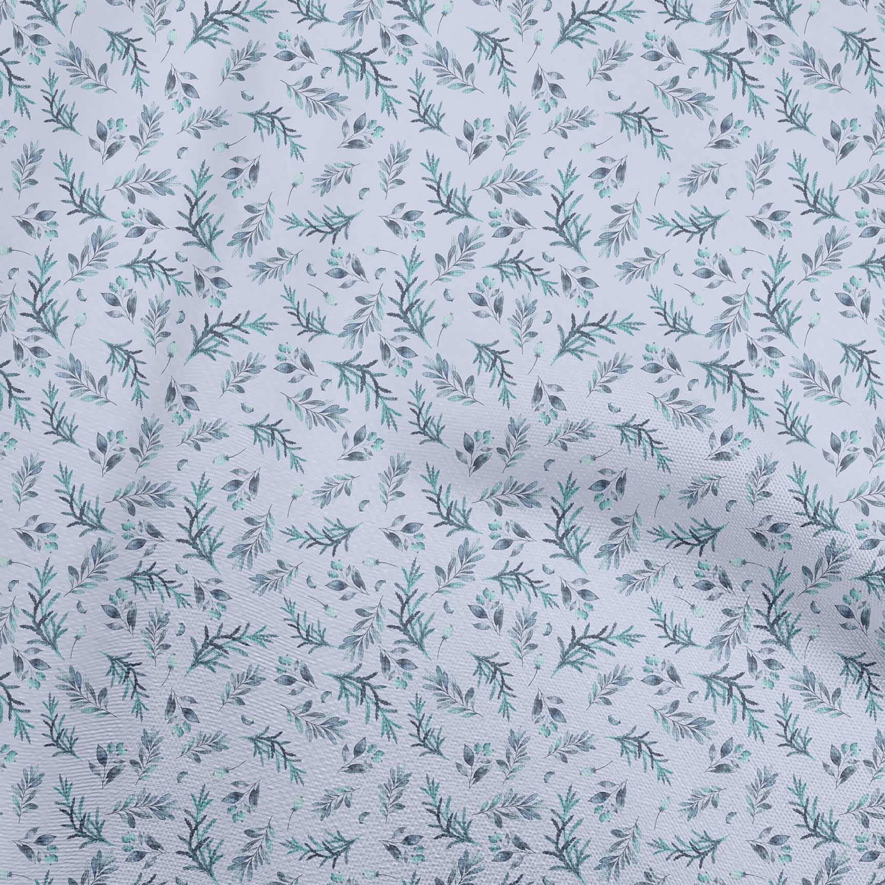 oneOone Viscose Chiffon Baby Blue Fabric Tropical Sewing Material Print ...