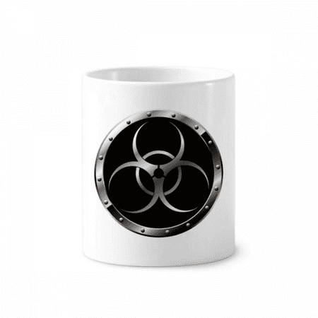 Logo Black Background Hazardous Substance Toothbrush Pen Holder Mug ...
