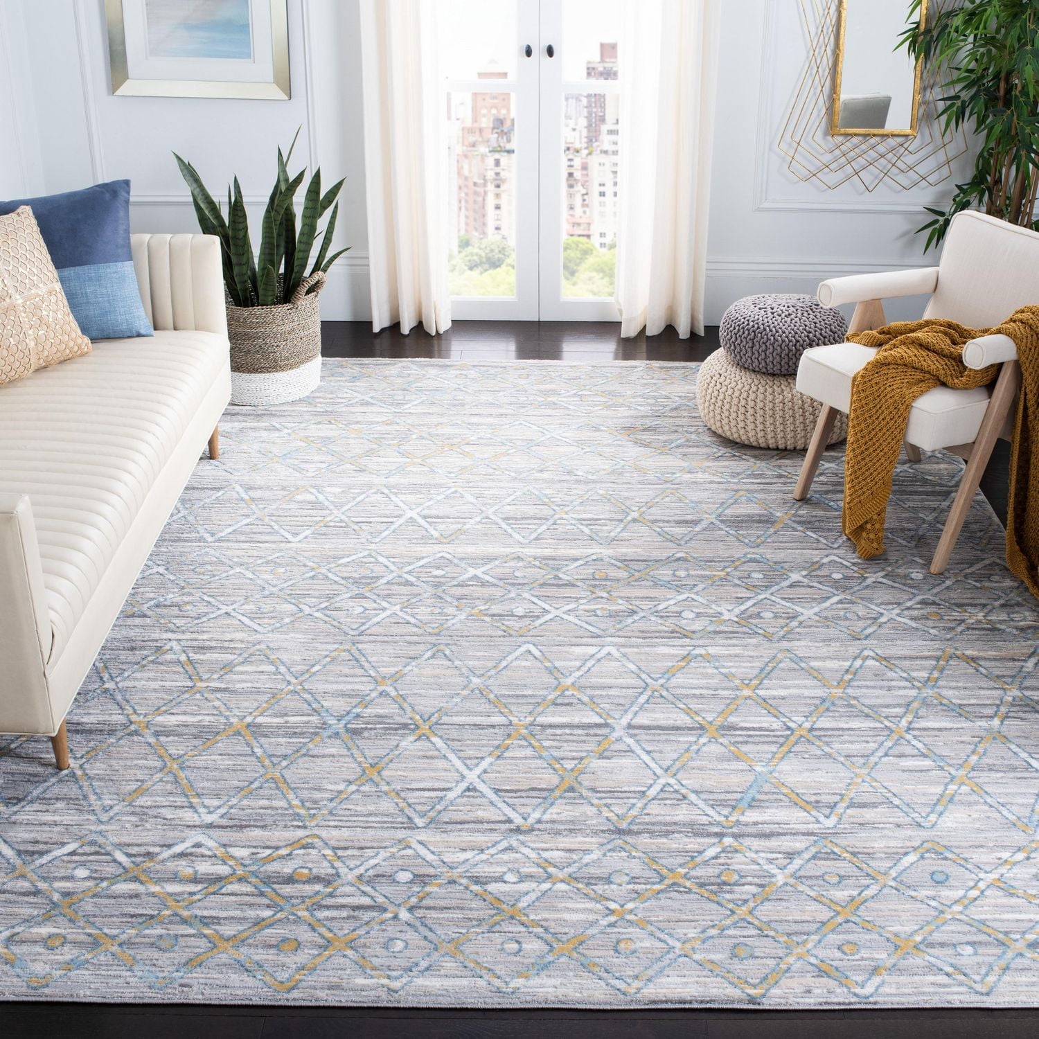Click here for Safavieh Lagoon Zoja Distressed Trellis Area Rug 8... prices