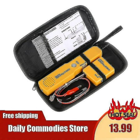 Rj11 Network Telephone Wire Cable Tester Toner Tracker Diagnose Tone ...