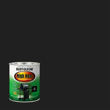 Rust-Oleum High Heat Tough Protective Enamel Paint, 8oz, BBQ Black ...