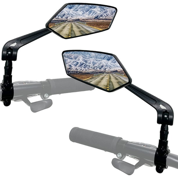 Bike Mirror, HD Blast-Resistant, Ajustable And Rotatable Safe Rearview ...