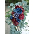 Artificial Navy Blue Wedding Arch Flower Swags Set of 2 for Wedding ...