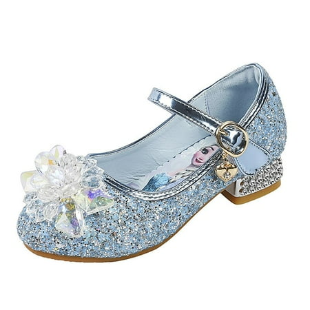 Disney filles princesse chaussures printemps nouveaux enfants talons ...