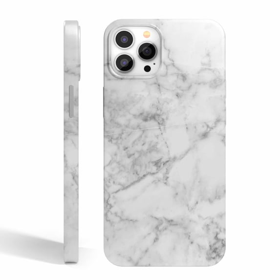 Tobelint Real Marble Texture Case for iPhone 12 Pro, Slim Full ...