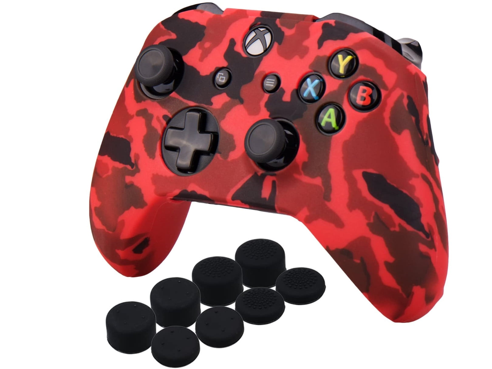 Funda para Control Xbox One/S/X MandaLibre Rojo Camuflaje con 8 Grips ...