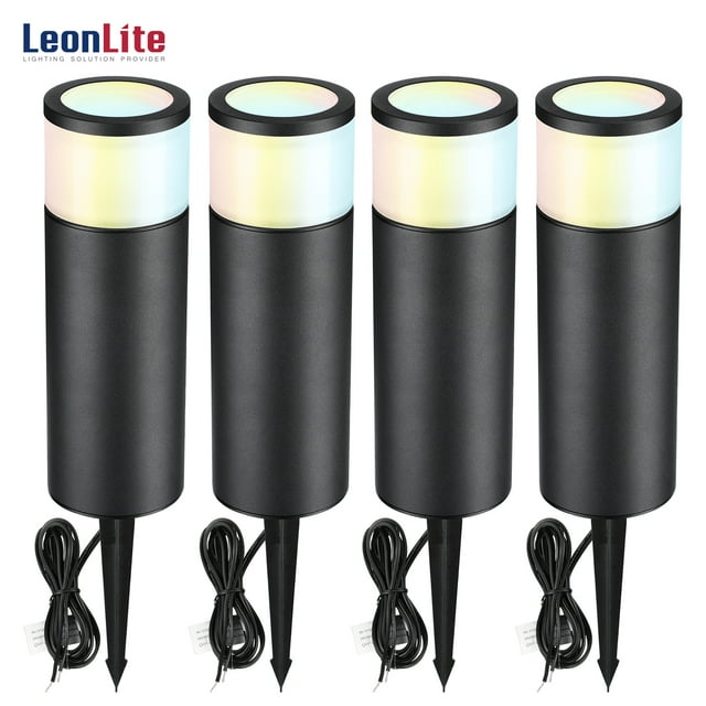 LEONLITE 5CCT LED Landscape Pathway Light, 12-24V AC/DC 4.5W 380LM Low ...