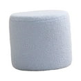 Round Ottoman Foot Rest Stool Footstool Bench Seat Chair Small Cylinder ...