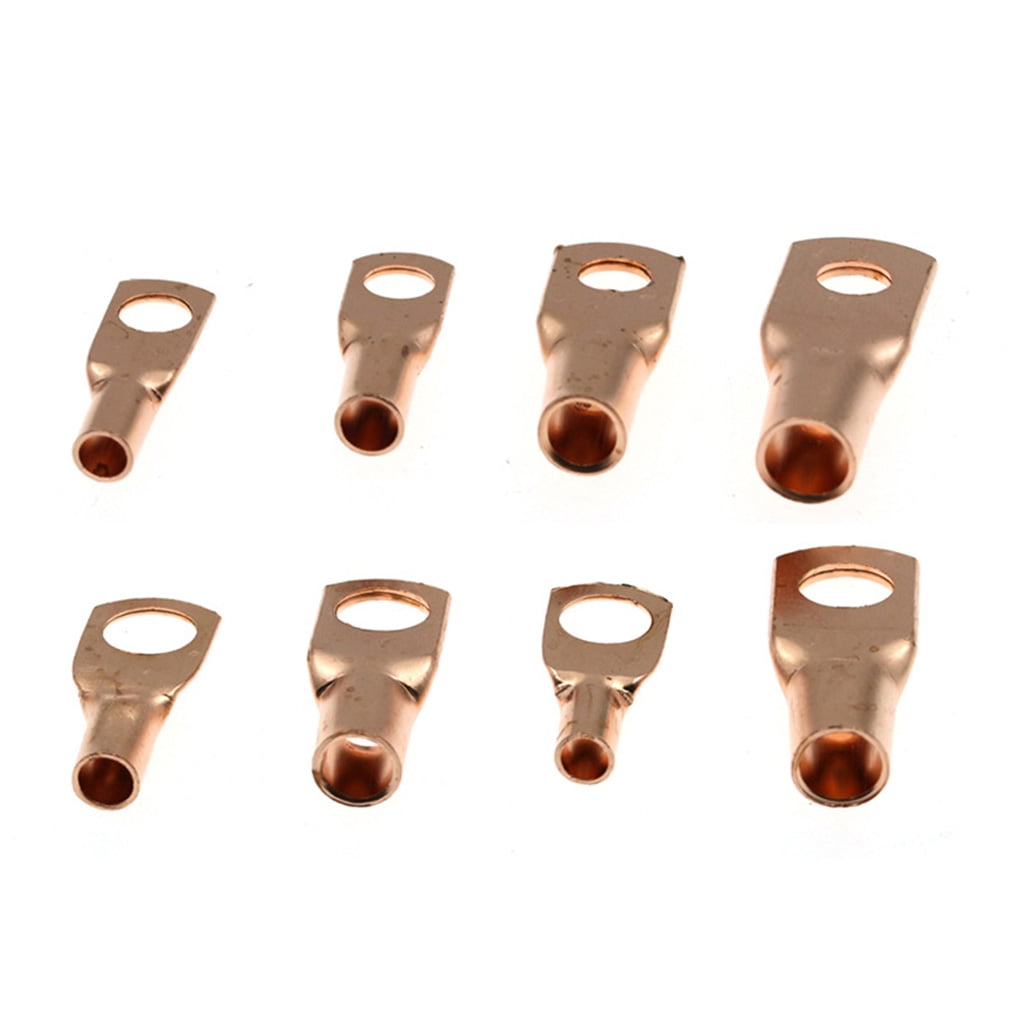 Linyer 60 Pieces Battery Terminal Connectors Copper Wire Lugs Perfectly ...