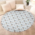 60 Inch Round Flannel Blanket for Adults & Kids, Soft, Cozy ...