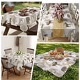 Animal Moose Bears Table Cloth 60x84in, Waterproof Rectangle Tablecloth ...