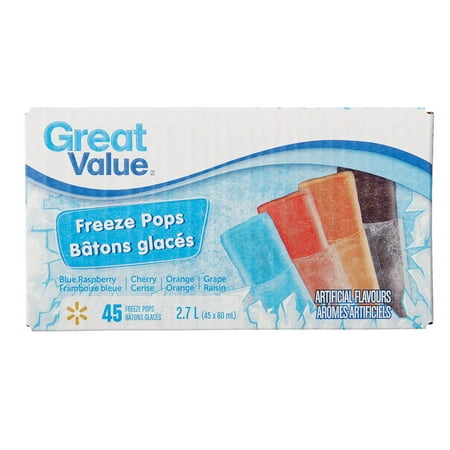 Great Value Freeze Pops | Walmart Canada