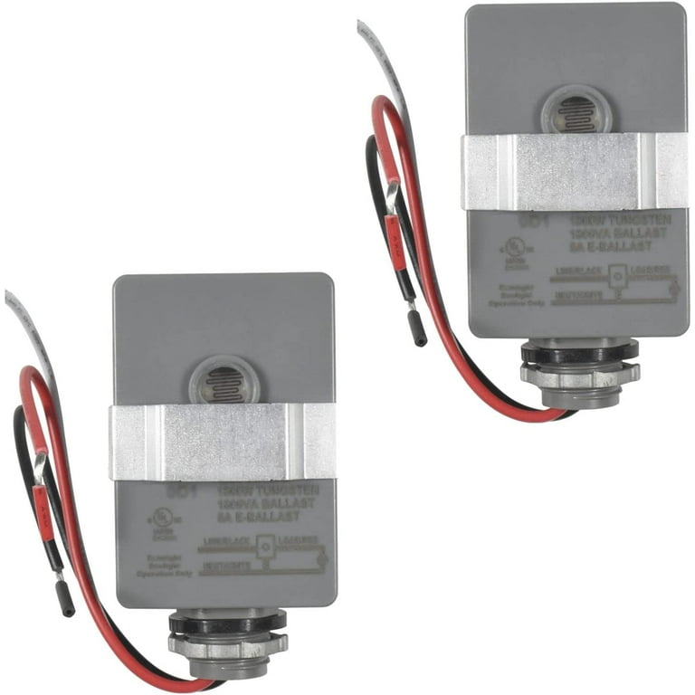 Outdoor Hardwire Light Control With Photocell Sensor Switch | Shelly ...