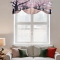 Cherry Blossom Path Tie Up Valance Curtains Spring Dreamy Pink Flower ...