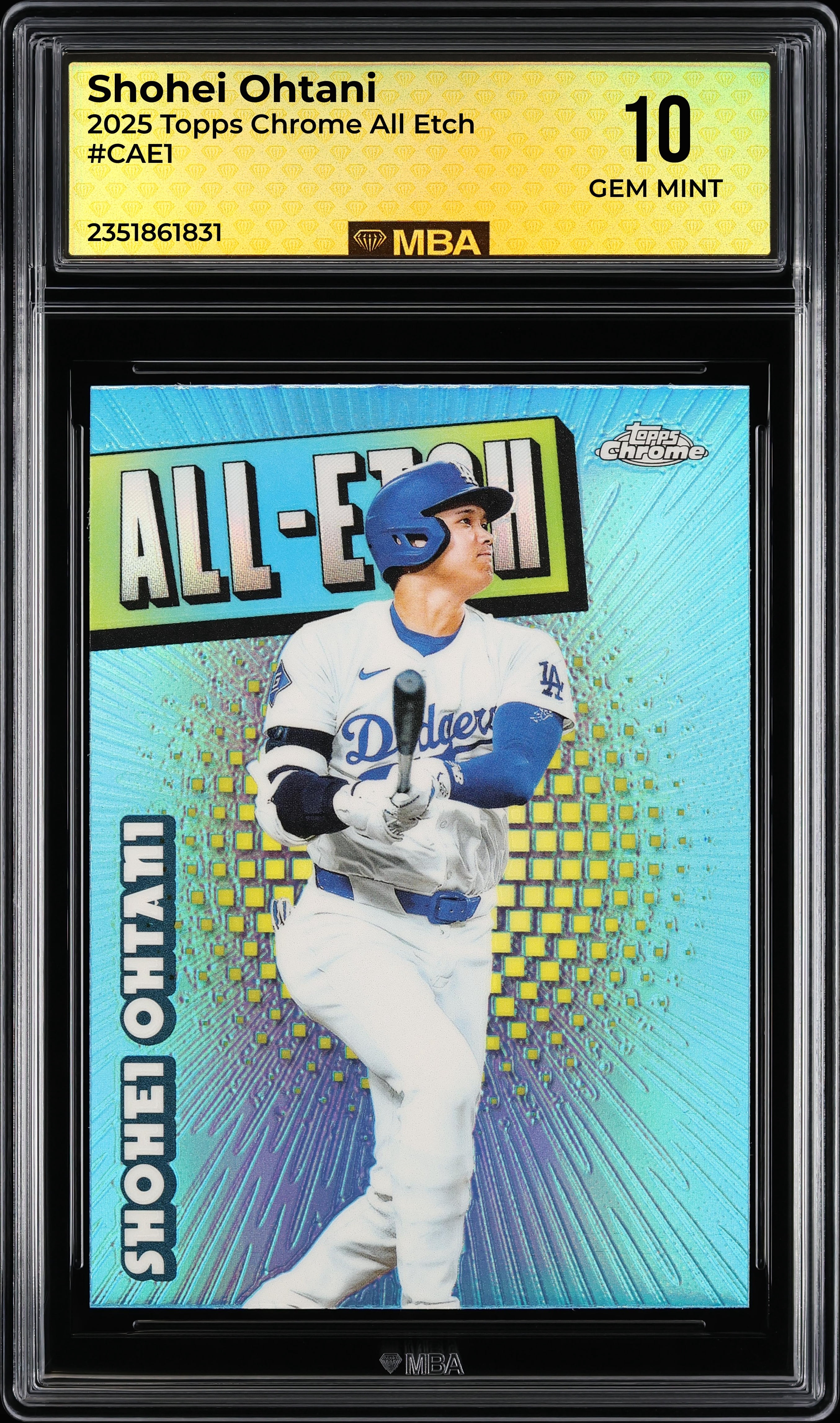 2025 Topps Chrome All Etch Shohei Ohtani #CAE1 MBA 10 - Walmart.com