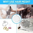 25 PCS Disposable Shower Drain Hair Catcher 3.54 Inches Round Drain ...