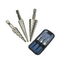 3pc Shank Step Bit Set for Efficient Hole Creation on Metal, Wood ...