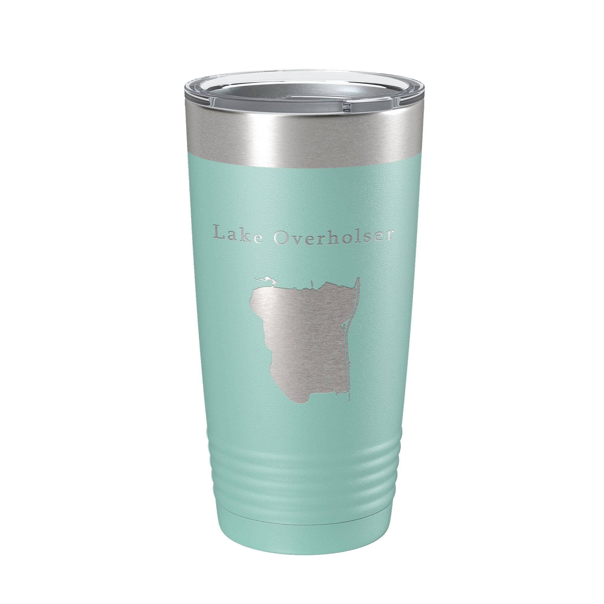 Lake Overholser Map Tumbler Travel Mug Insulated Laser Engraved Coffee ...