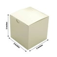 Efavormart 100 pcs of 3x3x3 Ivory Favor Box for Candy Treat Gift Wrap ...