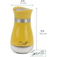 Servette Home Yellow Salt and Pepper Shaker Set, Refillable Glass ...