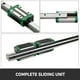 VEVOR Linear Guide Rail 2Pcs HGR20-1500mm Linear Slide Rail with 1Pcs RM1605-1500mm Ballscrew ...