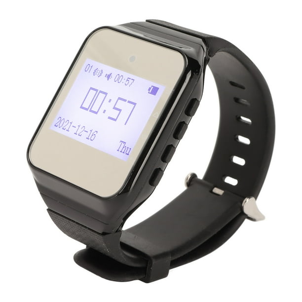 Wireless Caregiver Pager,Watch Pager LCD Calendar Wireless Watch Pager ...