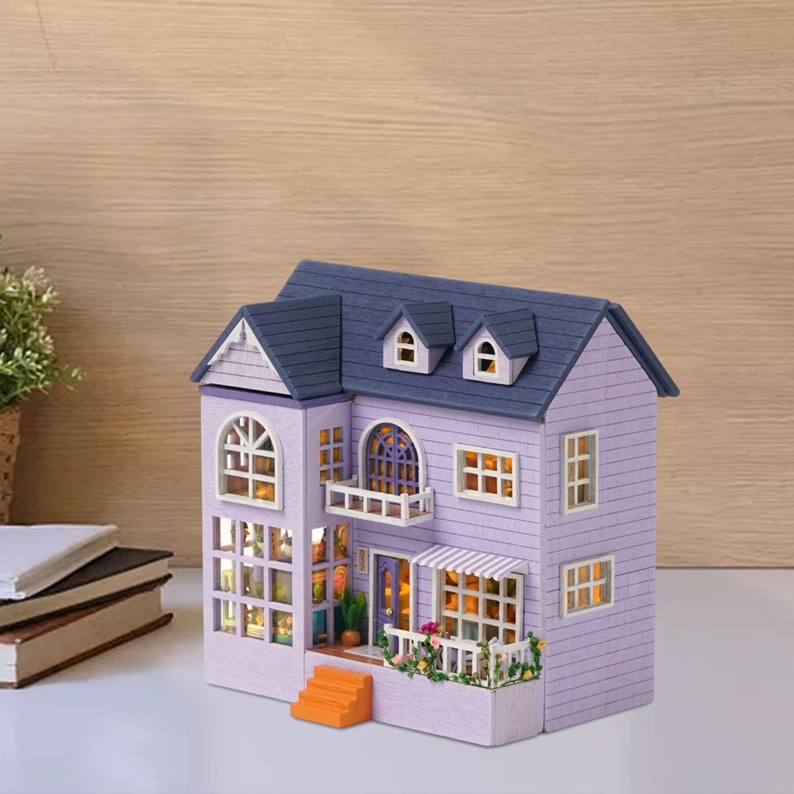 Click here for Dynwaveca Handmade Miniature Doll House With Light... prices