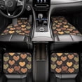 Fuzoiu Heart Print Carpet Floor Mats for Car,Car Foot Mat Set,Universal ...