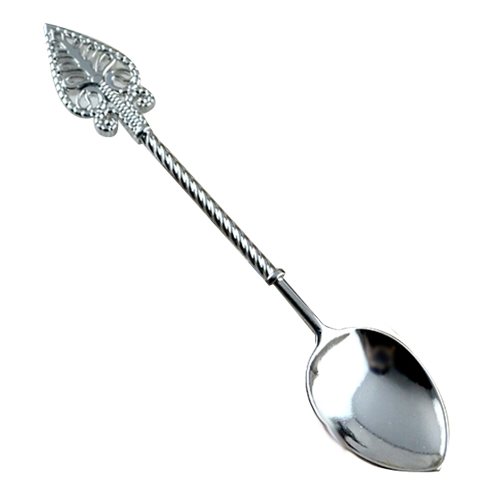 Metal Vintage Staff Wand Shape Handle Ice Cream Dessert Coffee Spoon ...