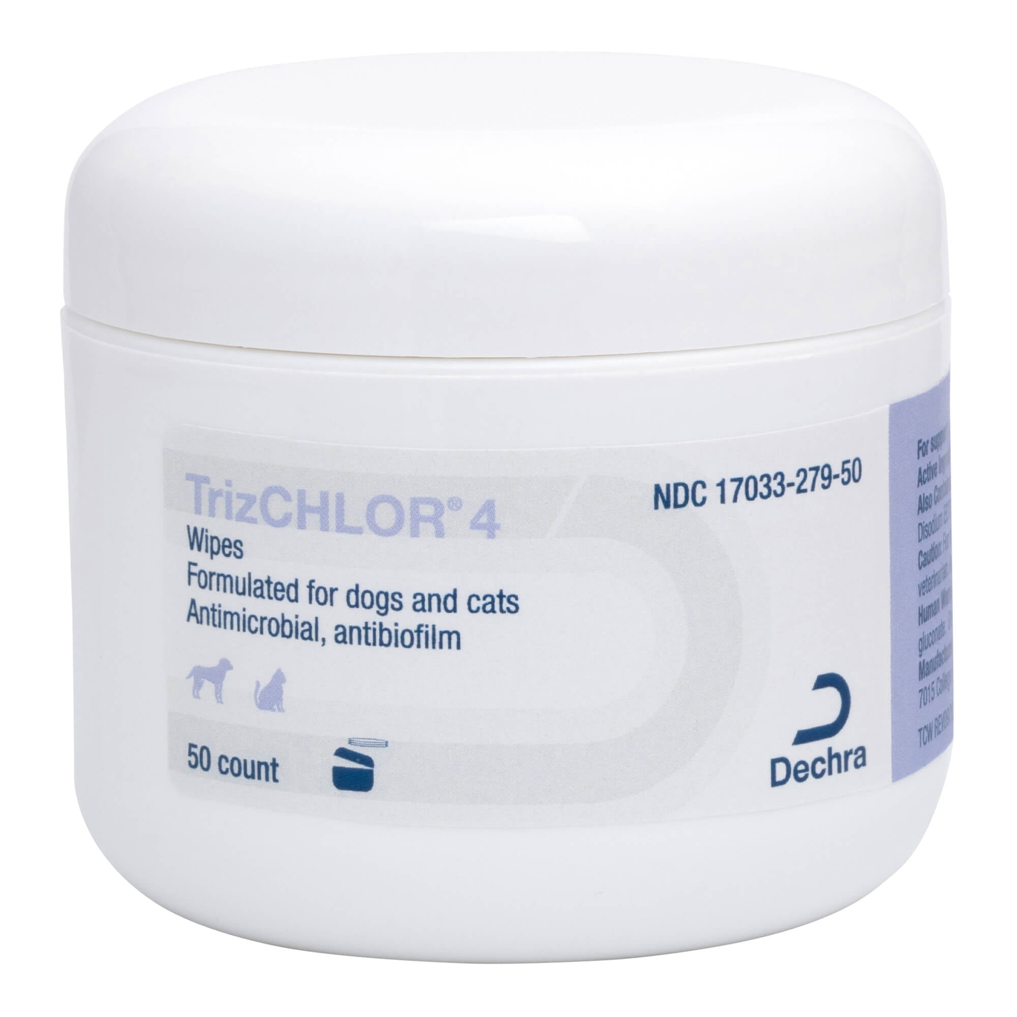 dechra trizchlor 4 wipes for dogs & cats 50 ct - Walmart.com