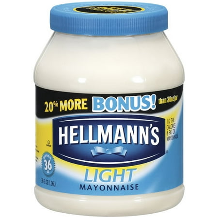 Hellmann's Light Mayonnaise, 36 oz - Walmart.com