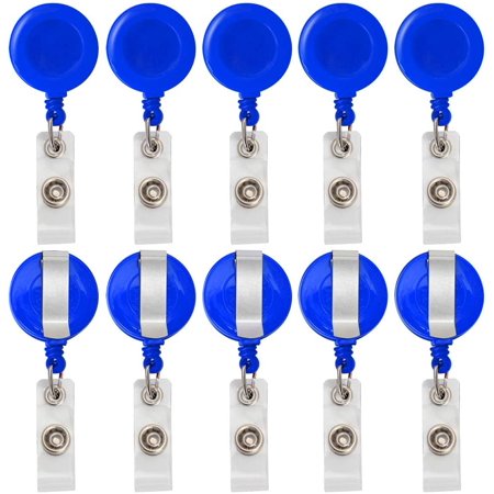 WIWAPLEX Retractable ID Reel, ID Clip On Card Holders, Pulls with Clip ...