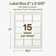 Avery Rectangle Hemp Labels, 2" x 2-5/8", Off-White, 300 Total ...