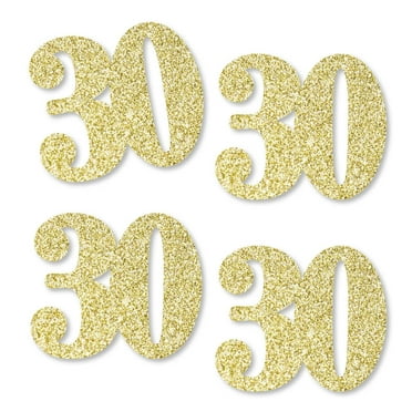 Big Dot of Happiness Gold Glitter 21 - No-Mess Real Gold Glitter Cut ...