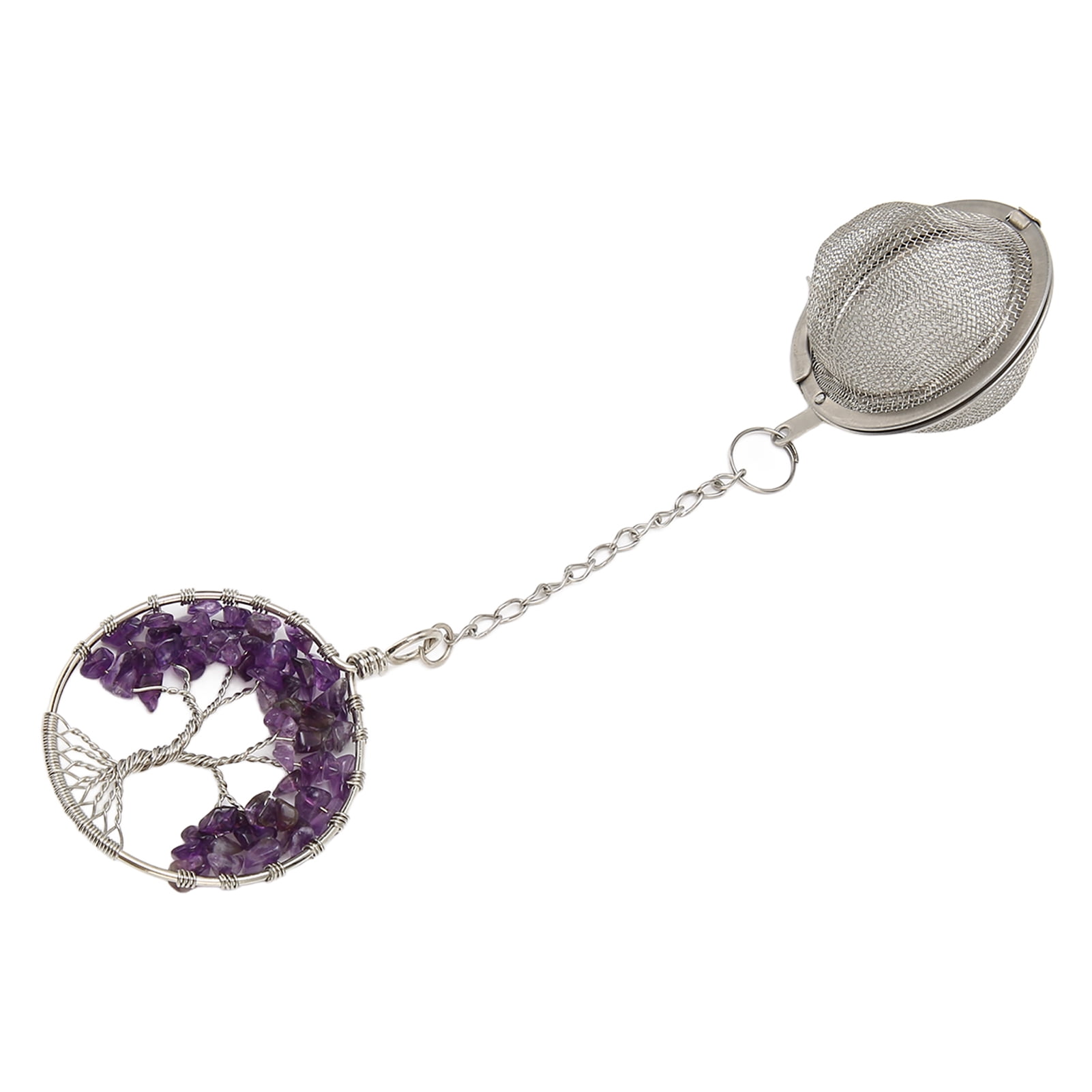 Click here for Domqga Tea Diffuser  Round Amethyst Tea Strainer E... prices